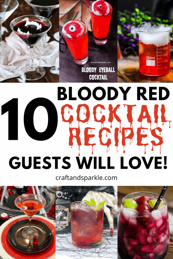 10 Delicious Bloody Red Halloween Cocktail Recipes - Craft and Sparkle