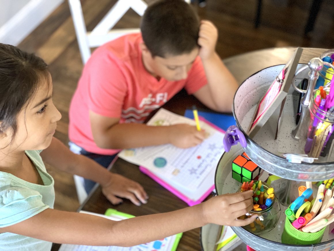 Bright & Fun Homework Station - Craft and Sparkle