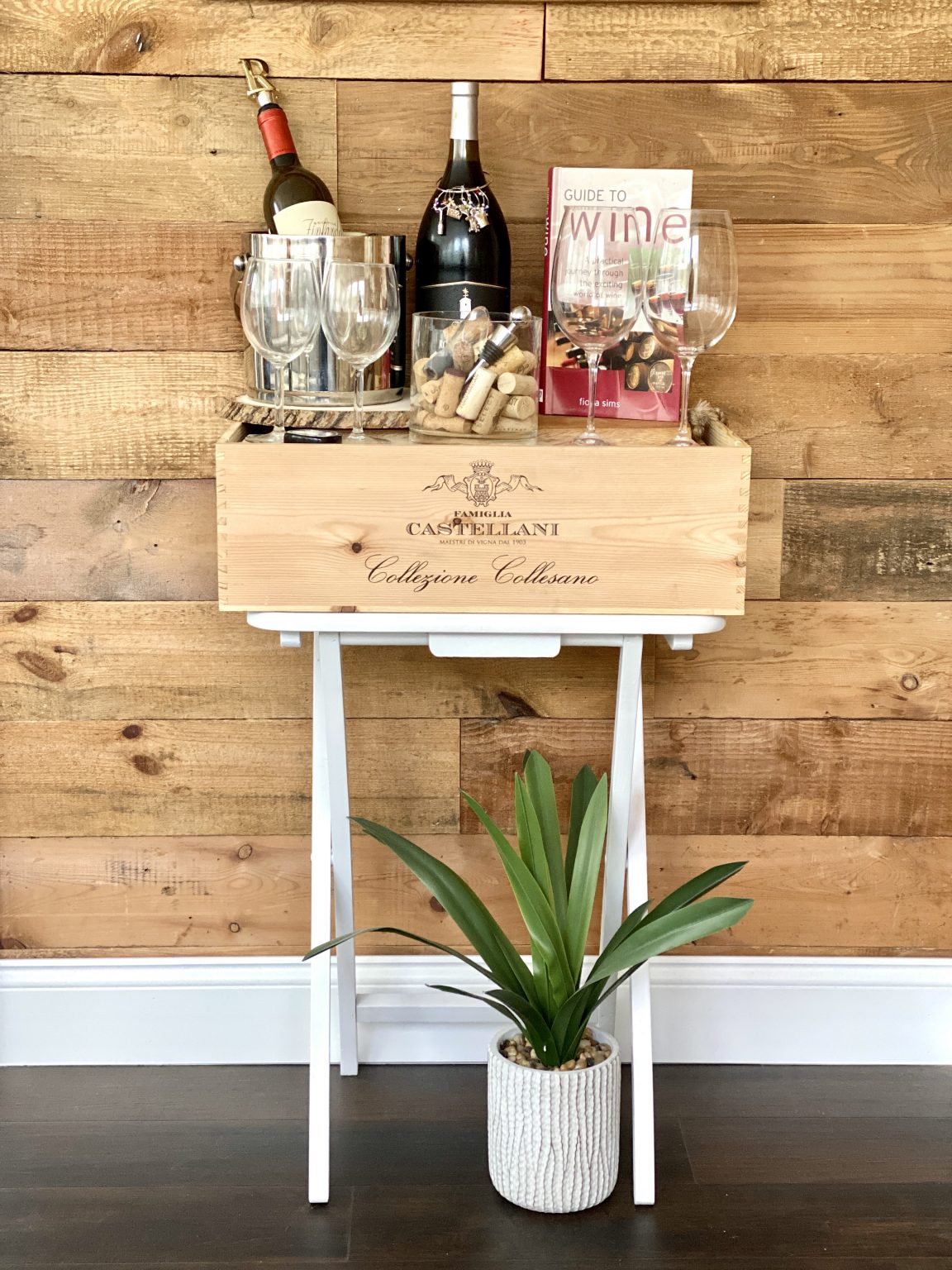 How to Make a Simple Wine Bar for Small Spaces - Craft and Sparkle