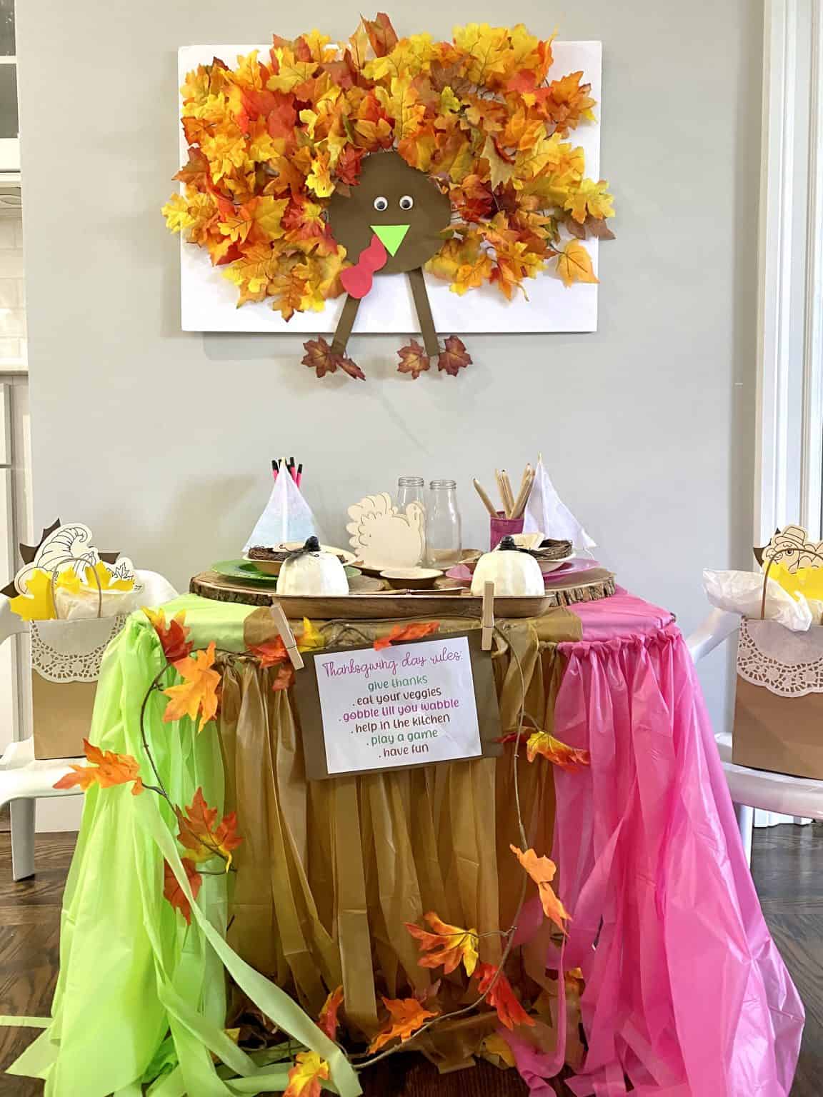 DIY Light Up Thanksgiving Turkey Wall Art & Game - Craft and Sparkle