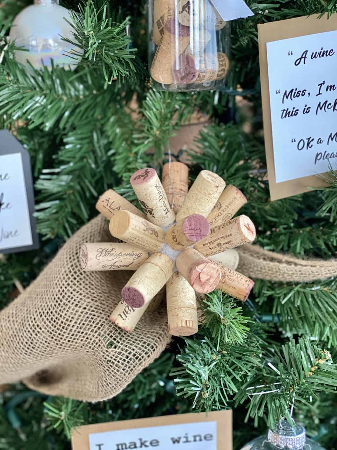 The Ultimate Wine Themed Christmas Tree - Craft and Sparkle