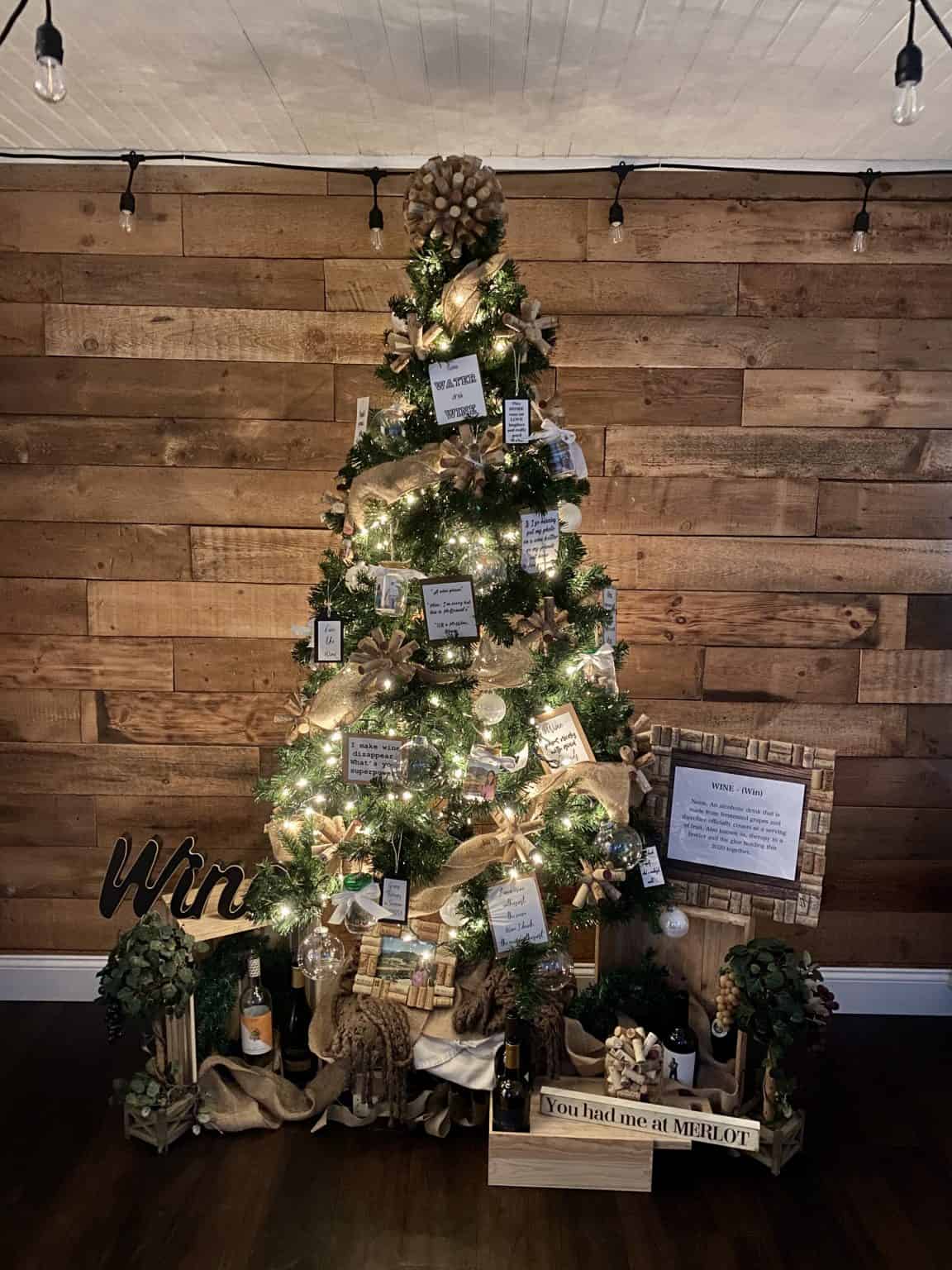 The Ultimate Wine Themed Christmas Tree - Craft and Sparkle