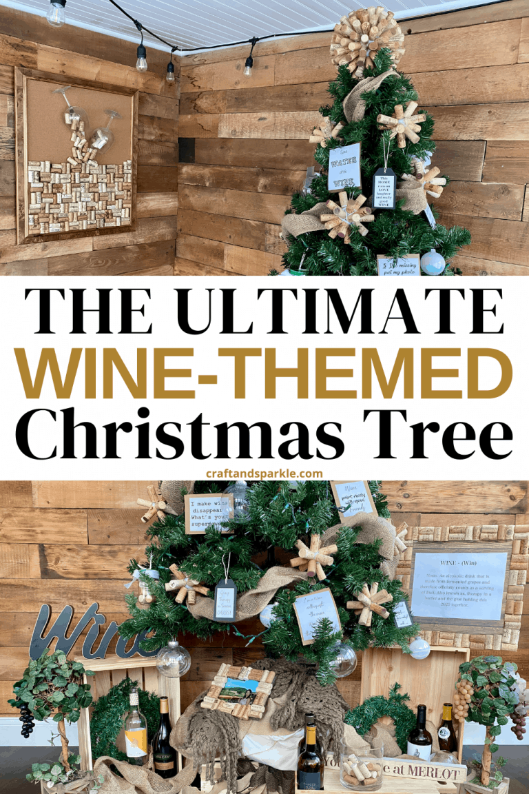 The Ultimate Wine Themed Christmas Tree - Craft and Sparkle