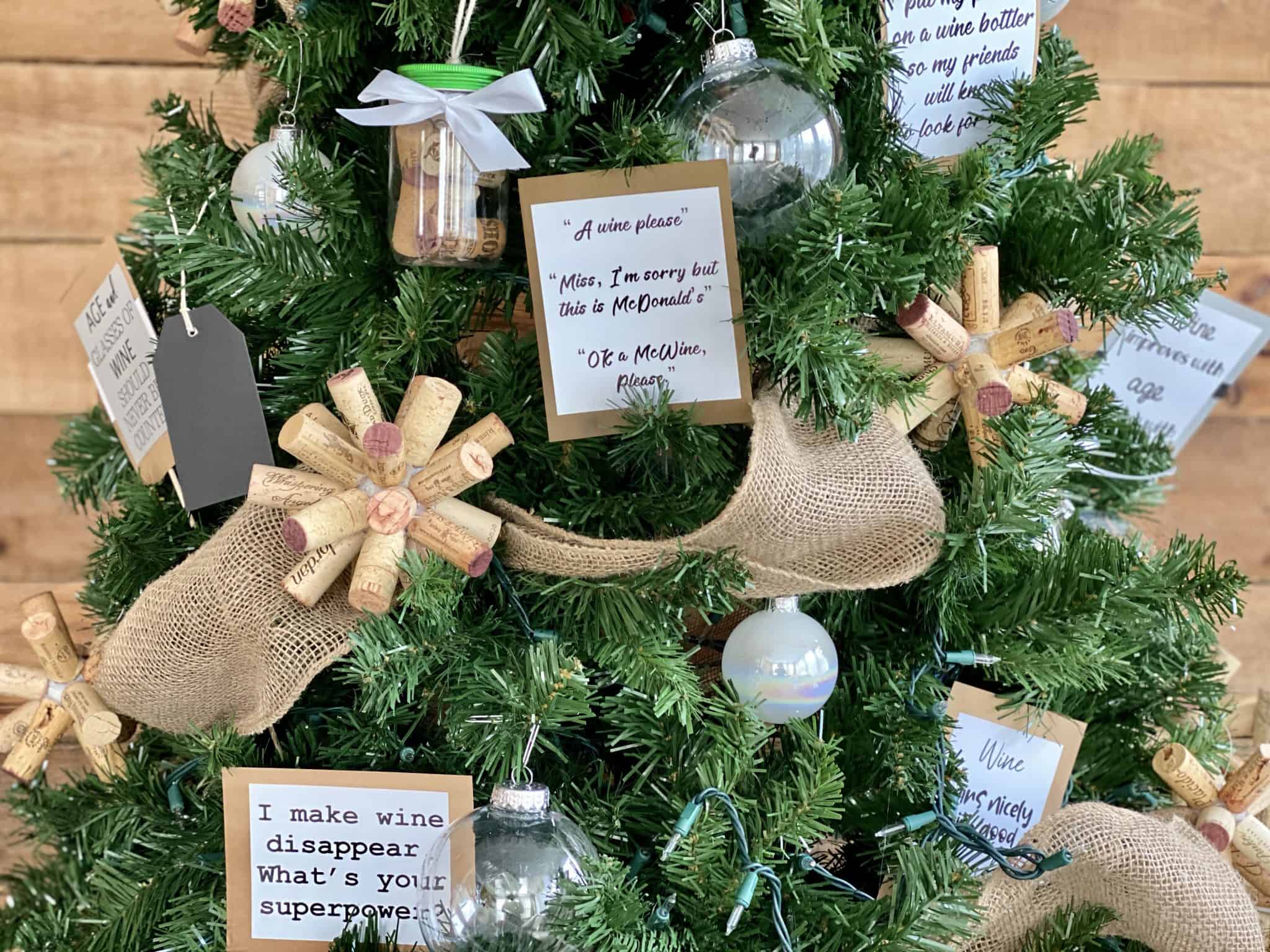 The Ultimate Wine Themed Christmas Tree - Craft and Sparkle