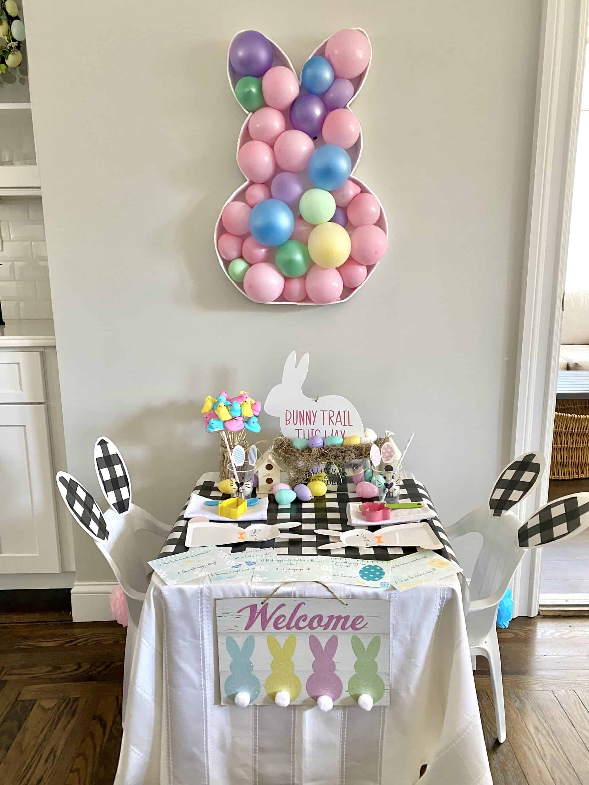 Adorable Easter Kids’ Table (with FREE PRINTABLES) - Craft and Sparkle