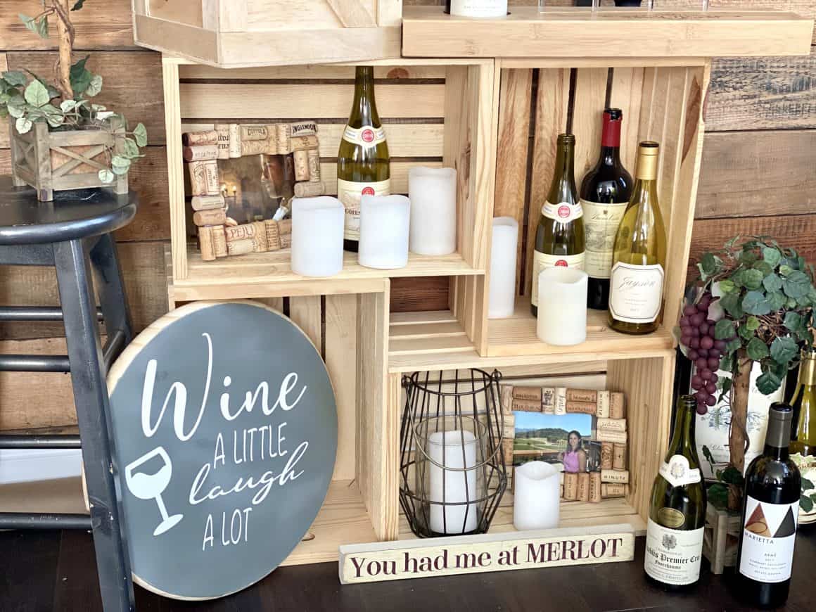 How to Turn Basic Wood Crates Into a Breathtaking Wine Rack - Craft and ...