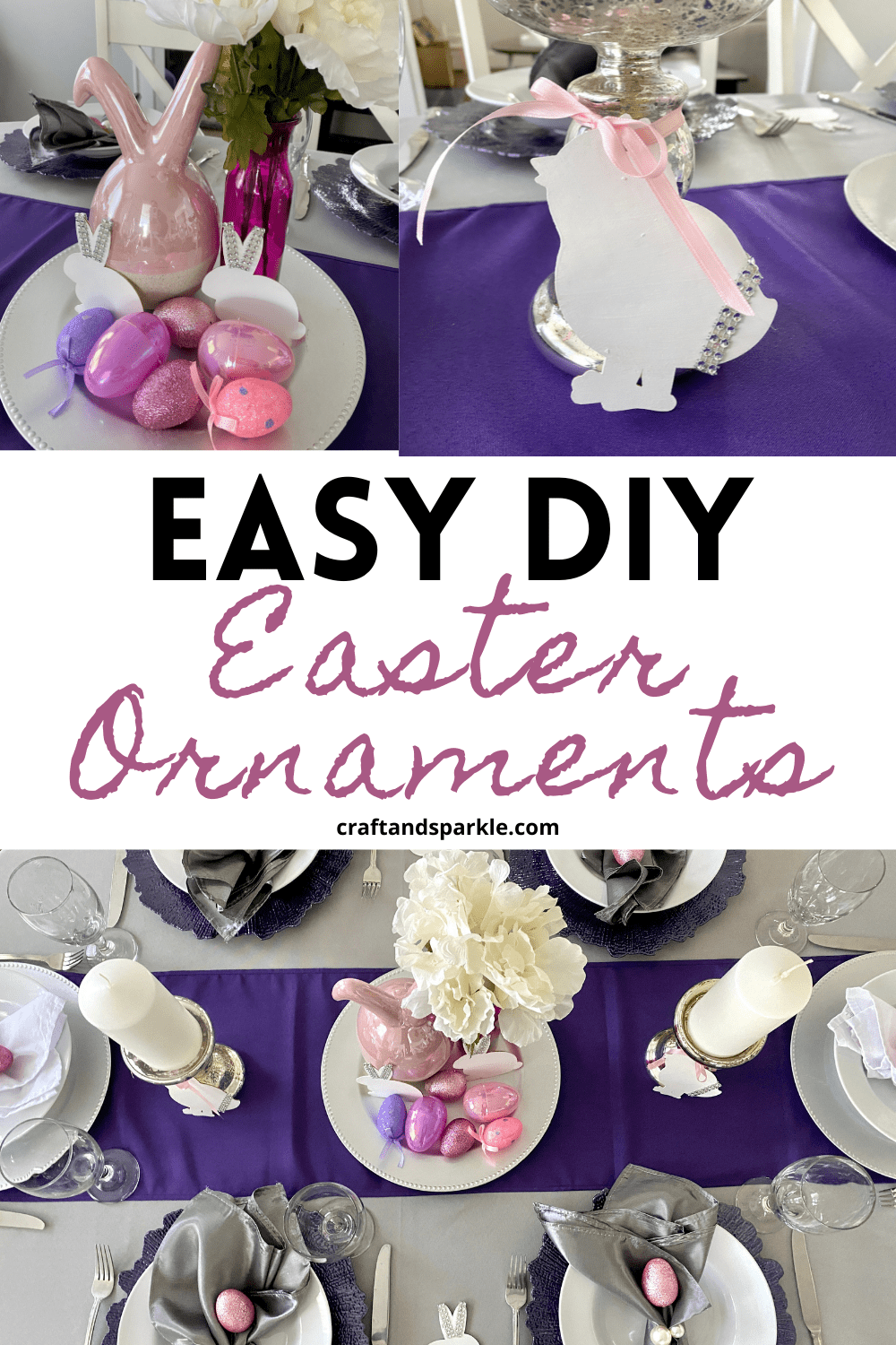 DIY Glam Easter Bunnies & Chicks - Craft and Sparkle