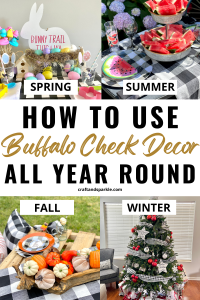 Buffalo Check Decor Ideas You Can Use All Year Round - Craft and Sparkle