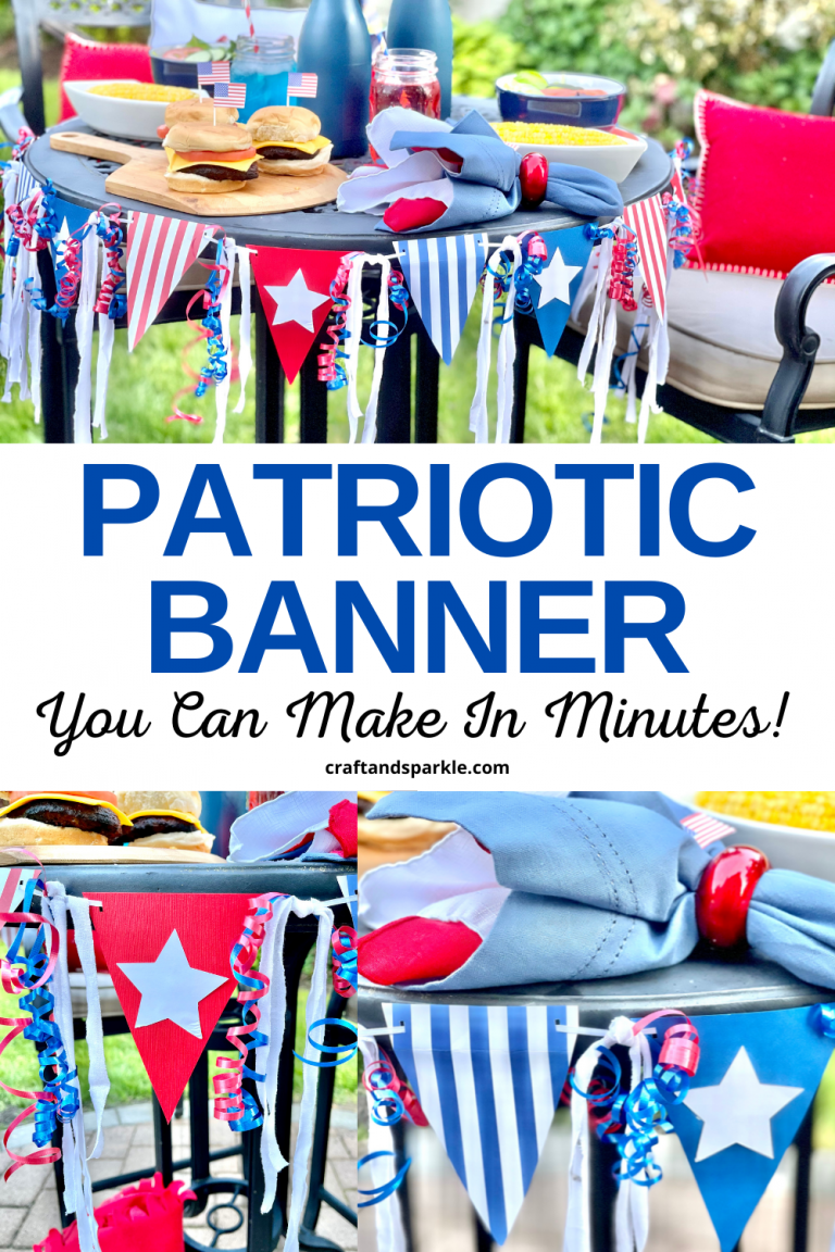 DIY Patriotic Banner You Can Make in Minutes - Craft and Sparkle
