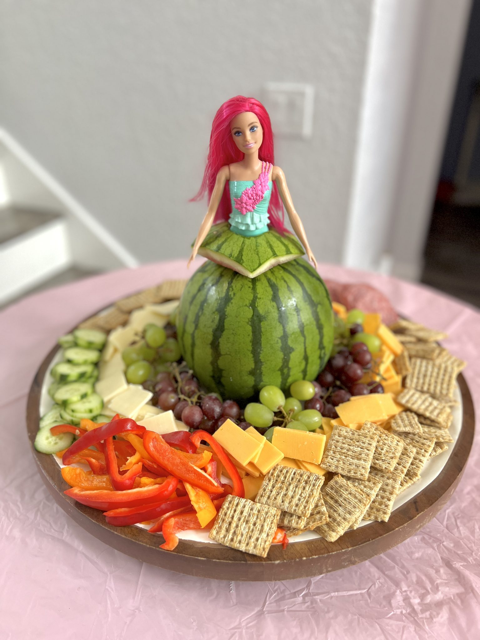 Barbie Charcuterie Board In 5 Easy Steps - Craft and Sparkle